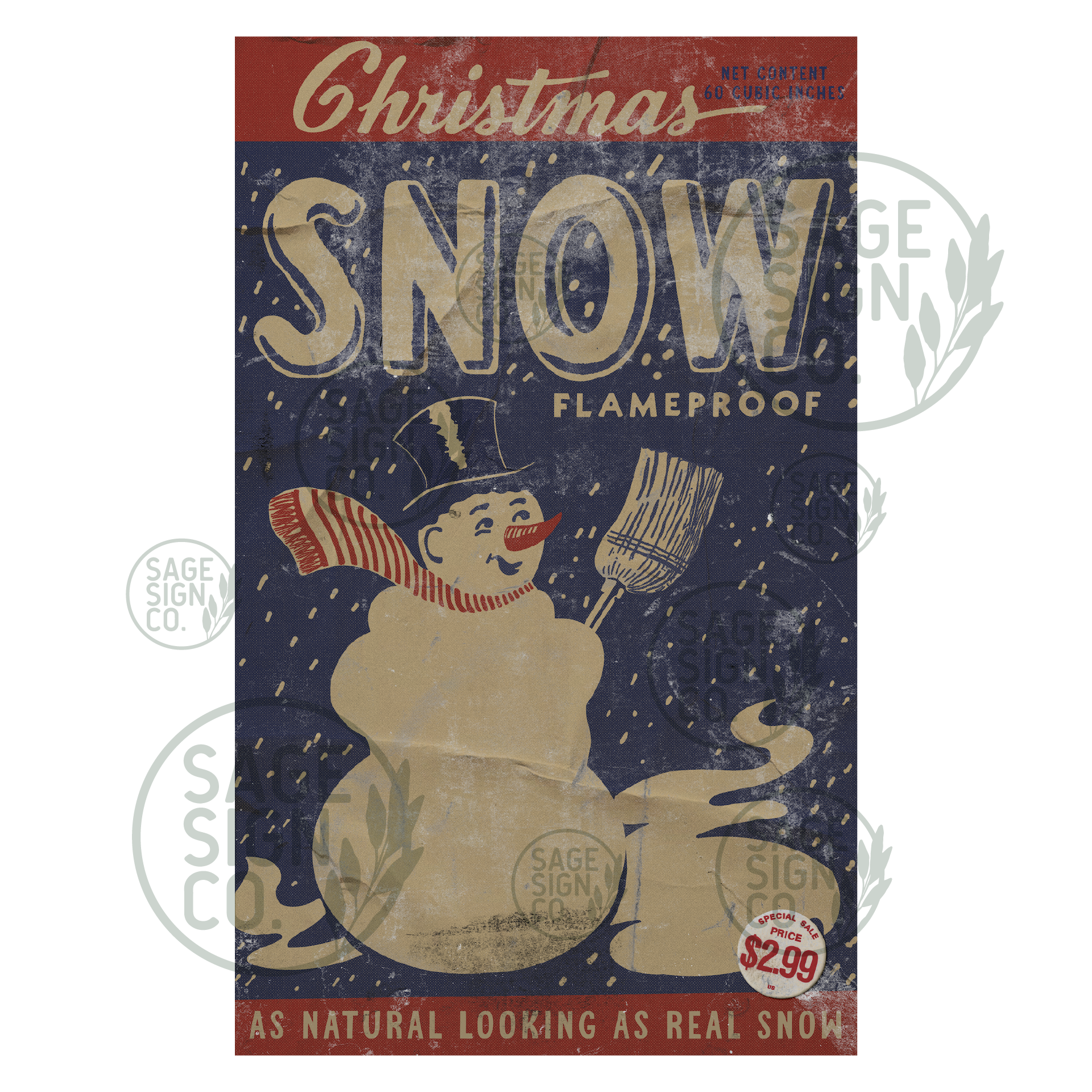 Flameproof Christmas Snow Box (FREE SHIPPING!) – SageSignCo